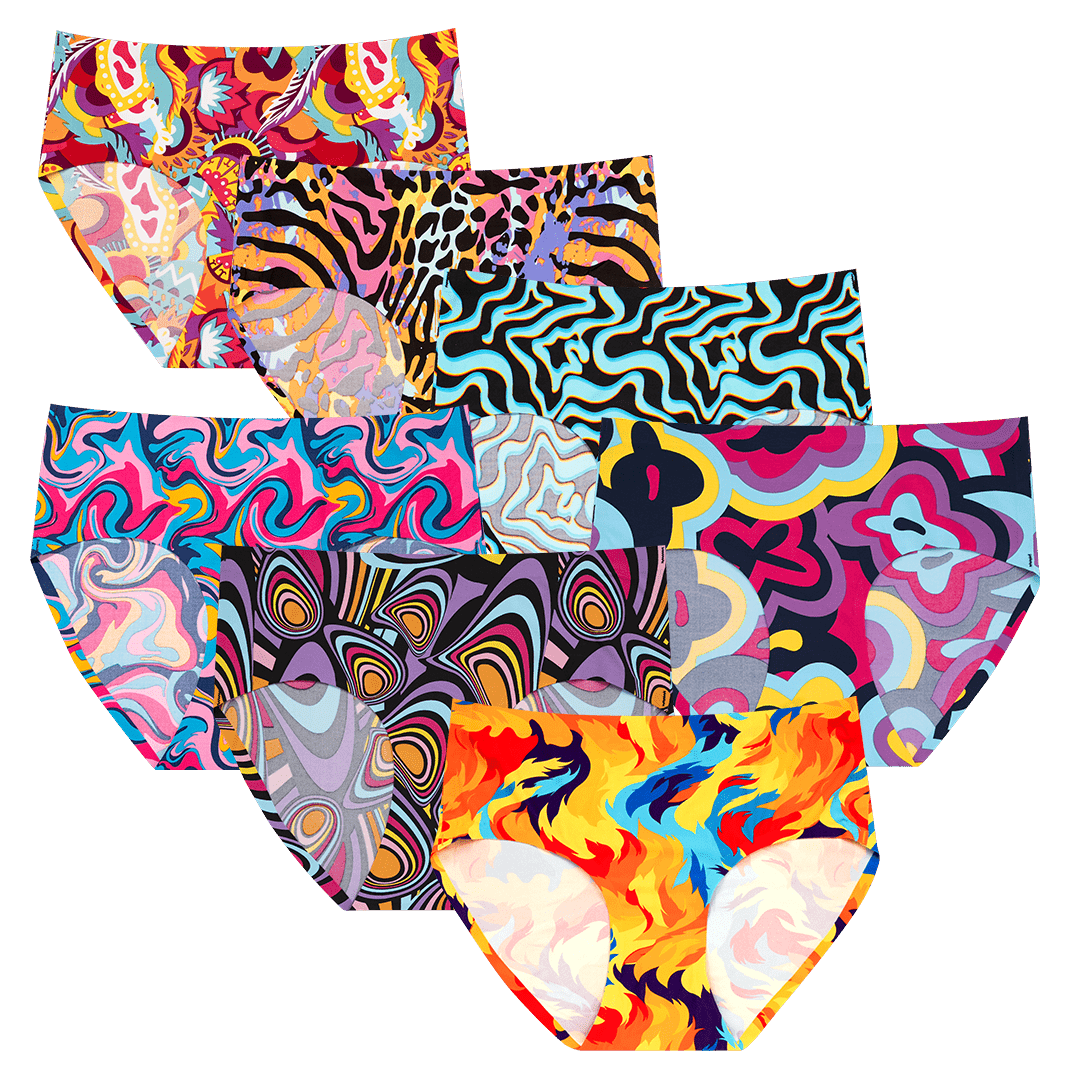 Best of 2024 Bundle - Ladies Seamless Full Briefs 7 Pack Bundle