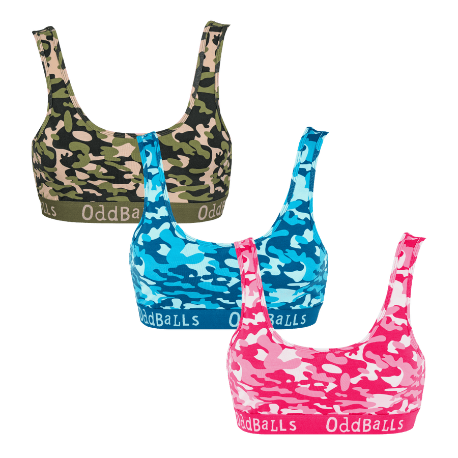 Colourful Commando Bundle - Ladies Bralette 3 Pack Bundle