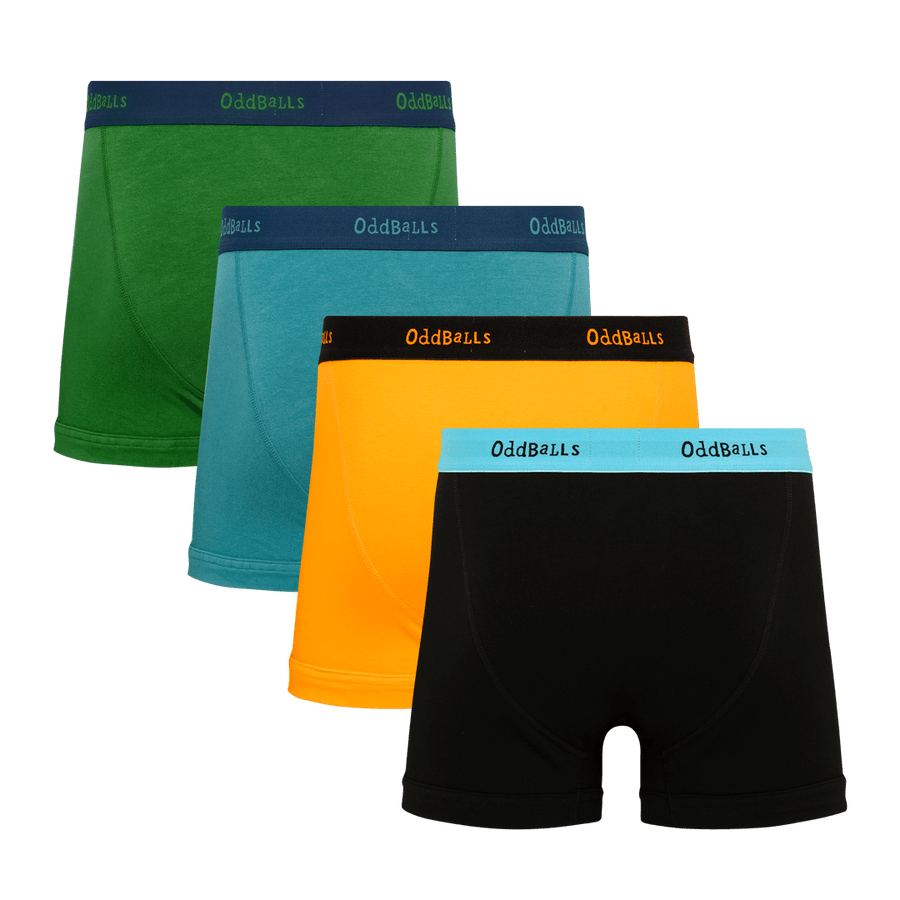 Clean Cut Bundle - Mens Cotton Boxer Shorts 4 Pack
