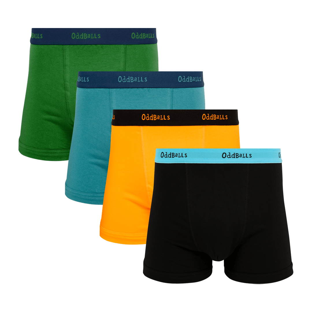 Clean Cut Bundle - Mens Cotton Boxer Shorts 4 Pack