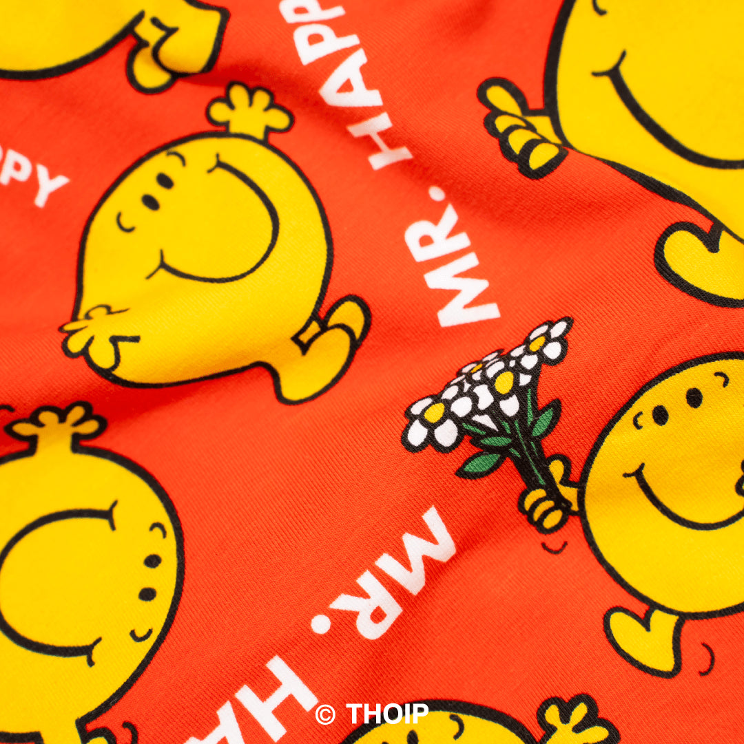Mr Happy - Mr Men - Mens Cotton Boxer Shorts