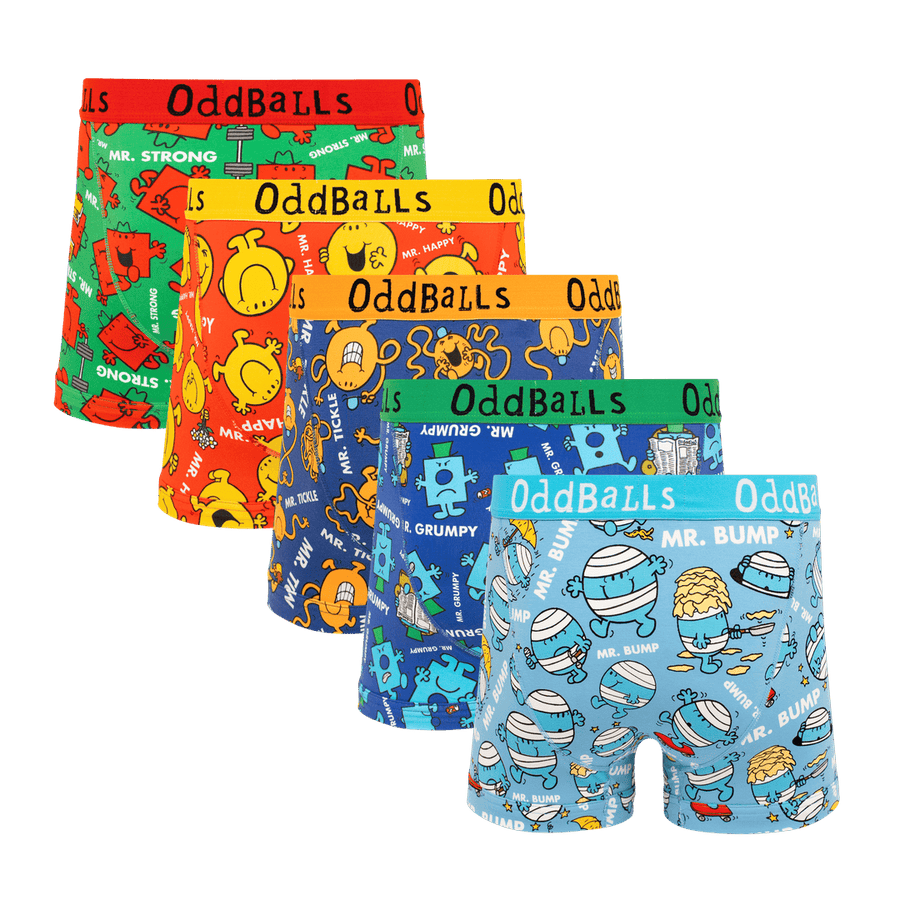 Mr Men Bundle - Mens Boxer Shorts 5 Pack