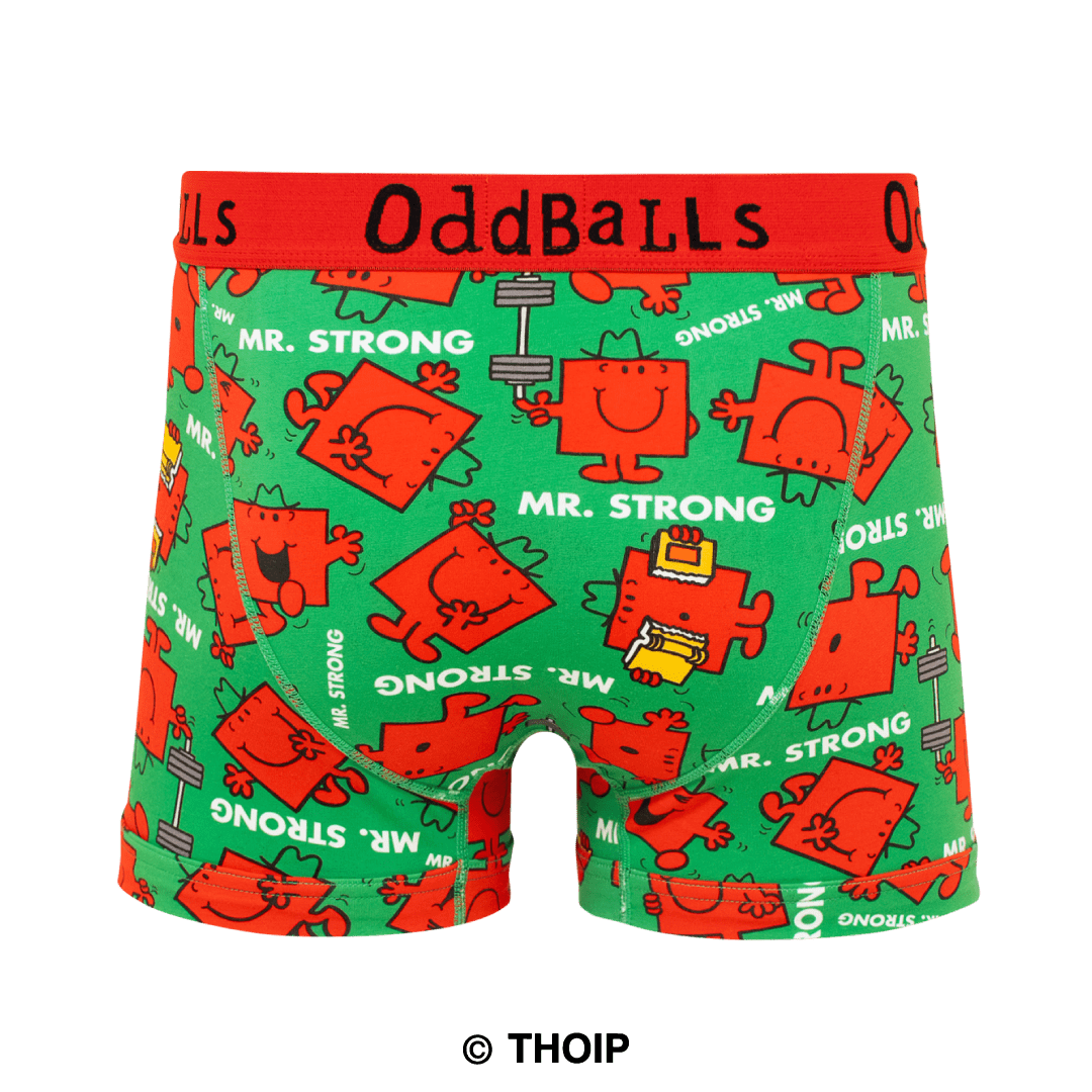 Mr Strong - Mr Men - Mens Cotton Boxer Shorts