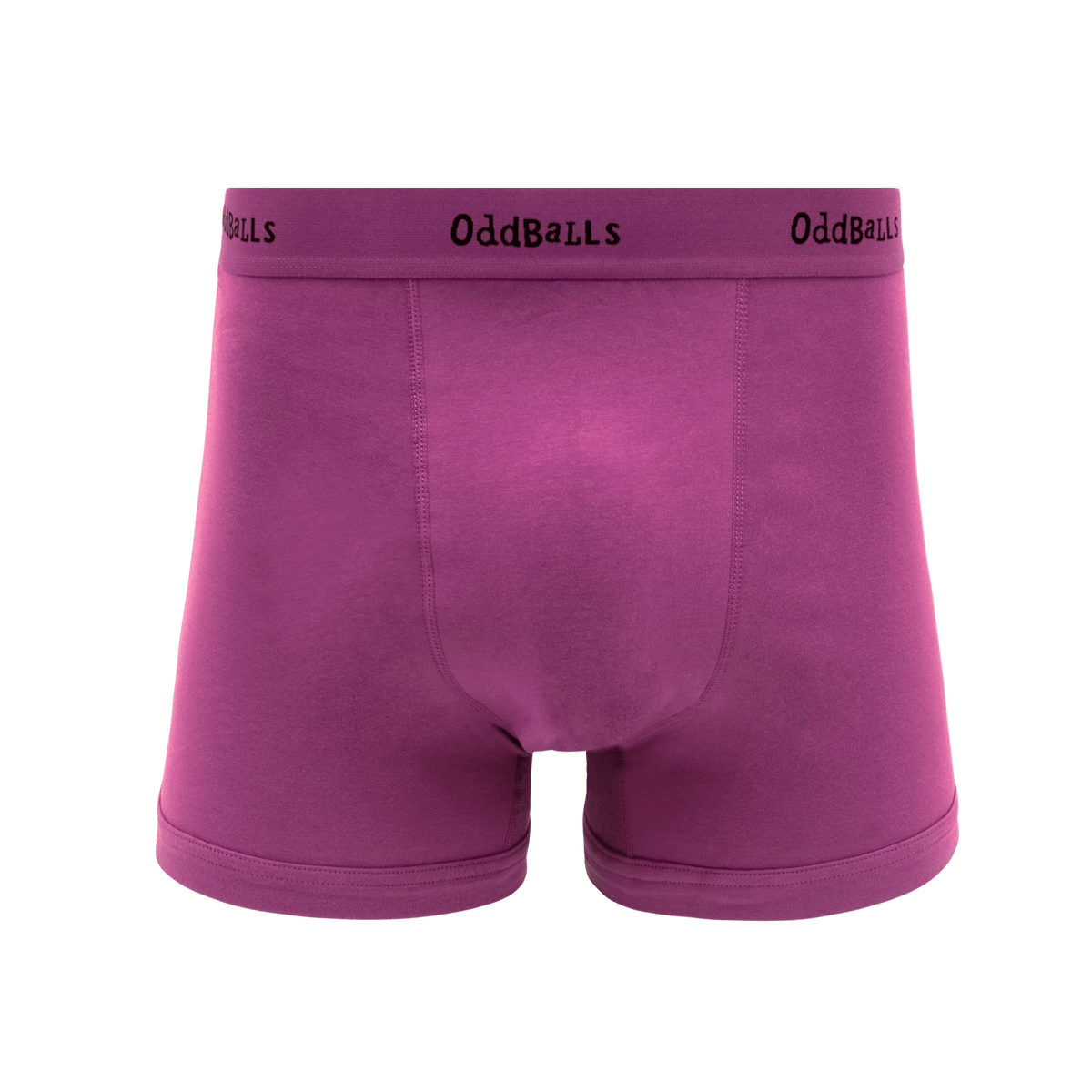 Purple & Black - Mens Cotton Boxer Shorts