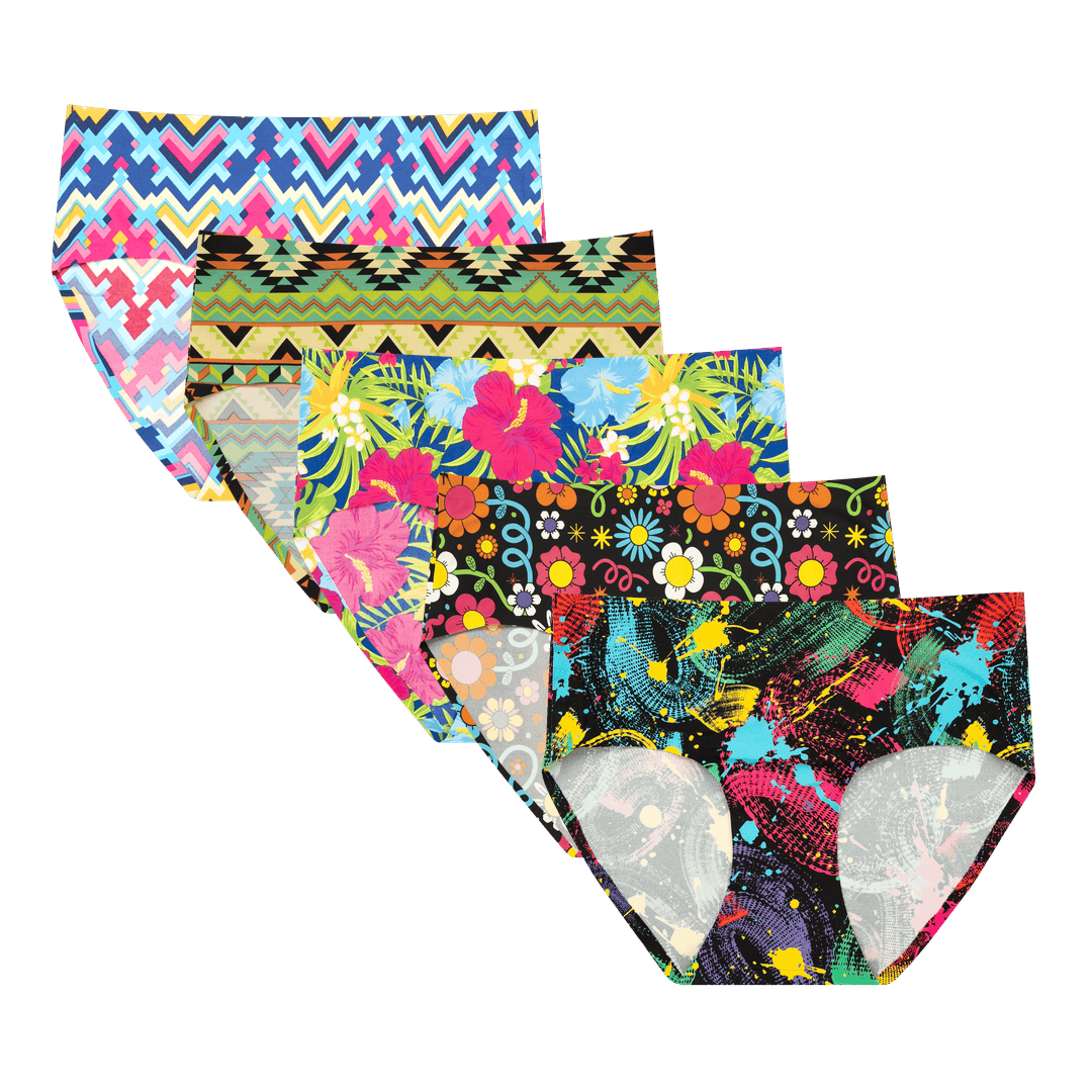 Barely There Bundle - Ladies Seamless Full Briefs 5 Pack Bundle