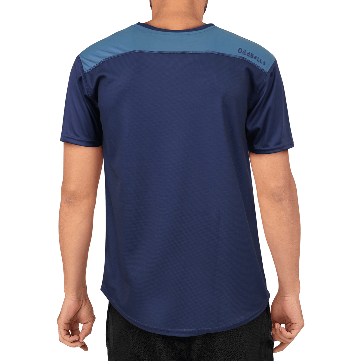 Navy / Green - Gradient - Flex Fit - Mens Training T-Shirt