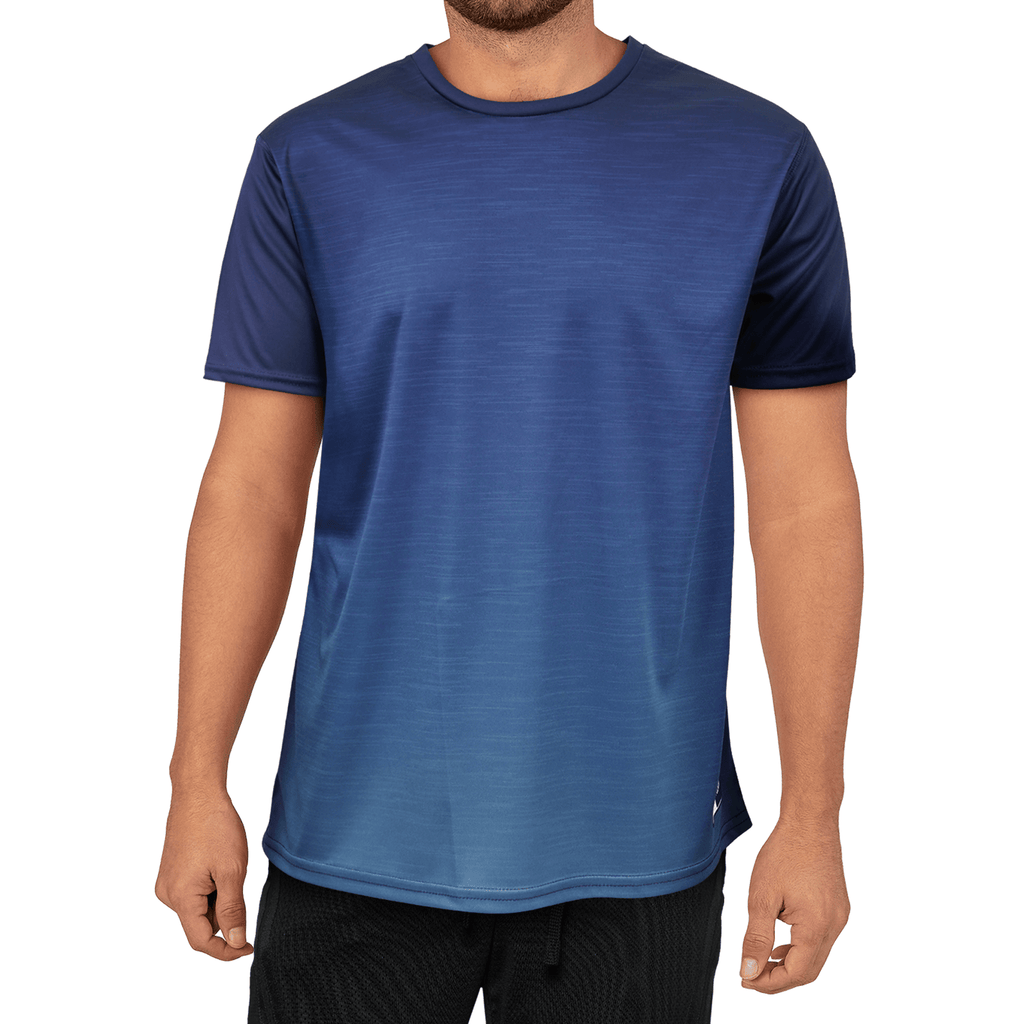 Navy / Green - Gradient - Flex Fit - Mens Training T-Shirt