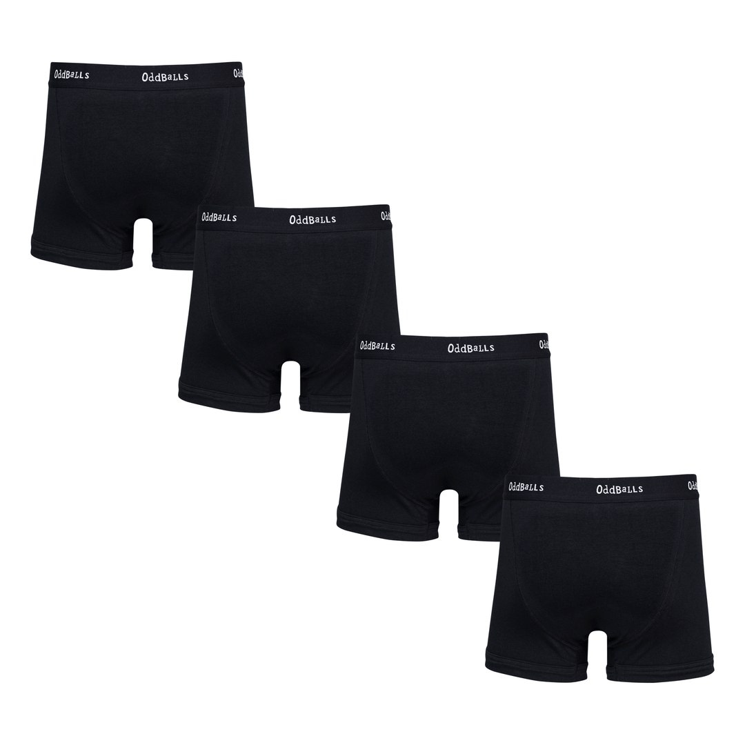 Classical Black Bundle - Mens Boxer Shorts 4 Pack Bundle