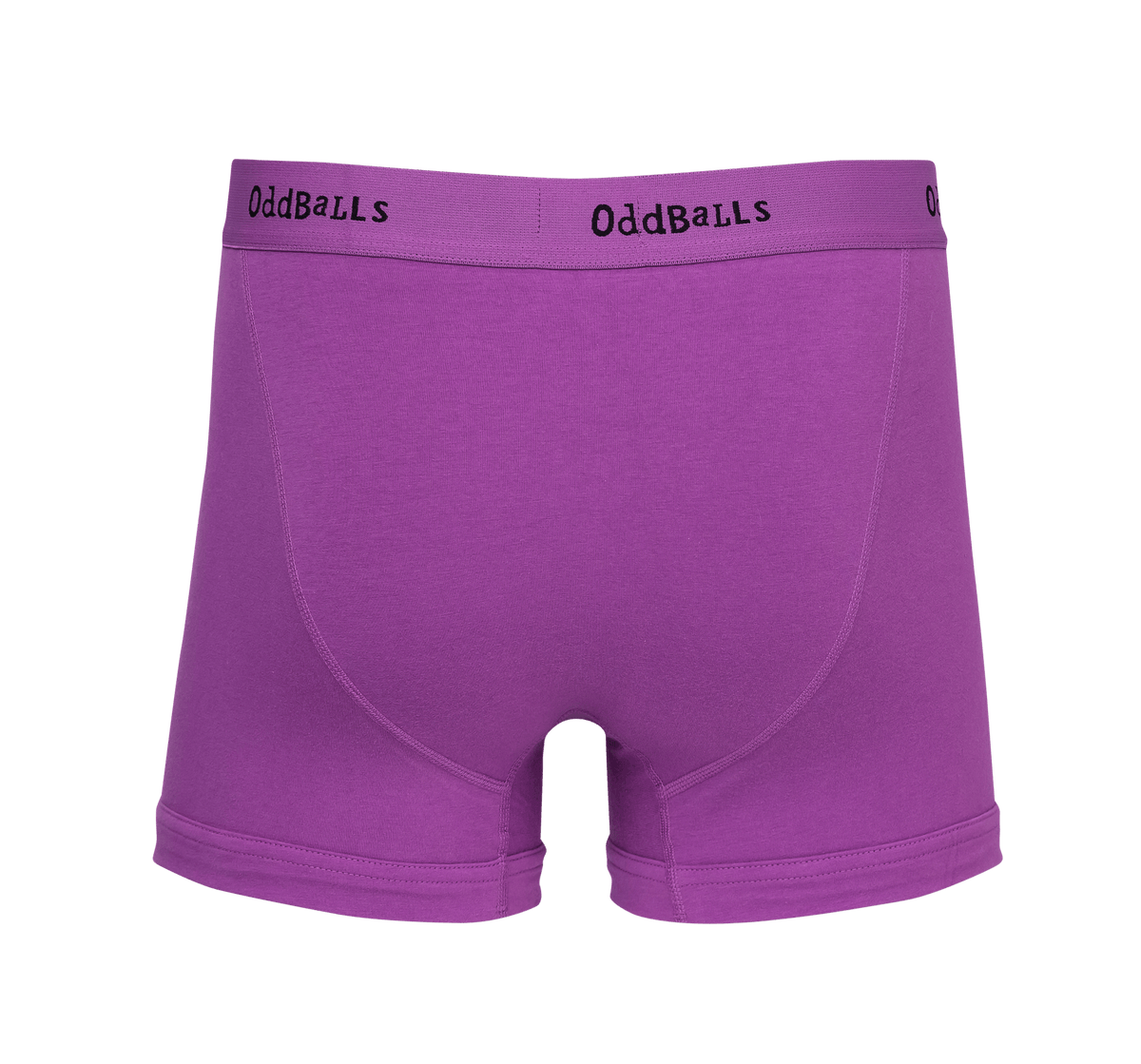 Purple & Black - Mens Cotton Boxer Shorts