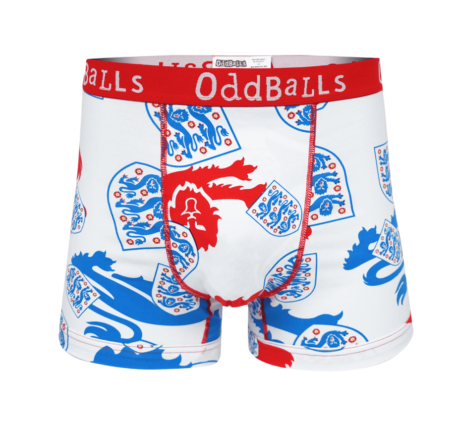 OddBalls - England FA - Home White - Mens Boxer Shorts
